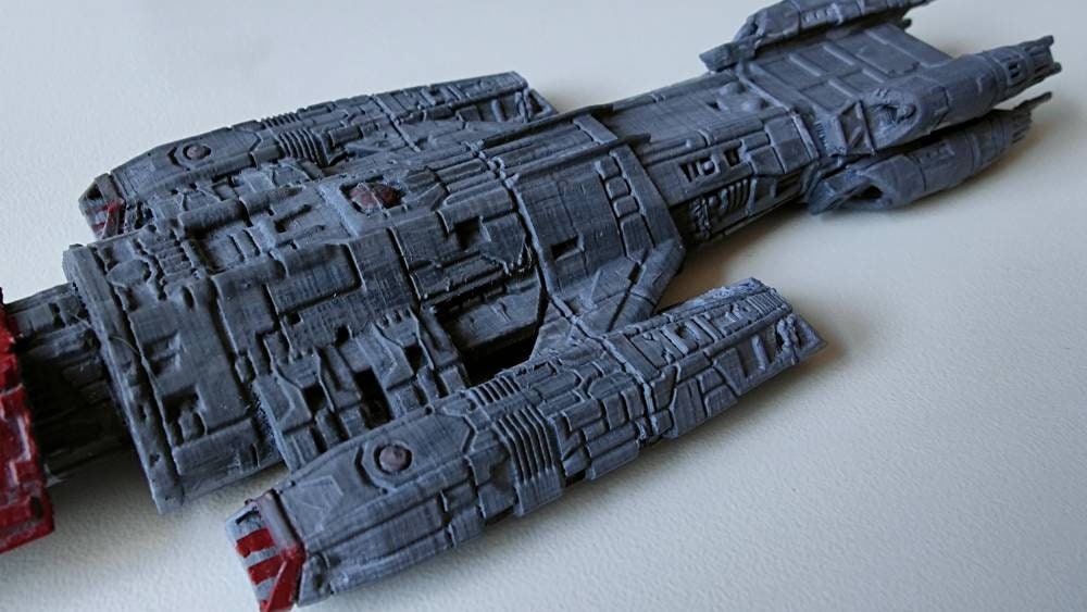 3D Printed Battlestar Valkyrie Model | Etsy UK