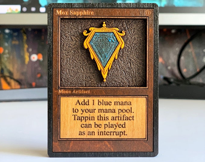 Magic the Gathering Wood Card | Best Gift for MTG Collector | Custom ...
