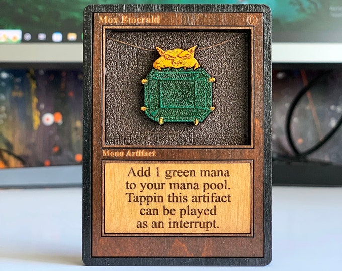 Magic the Gathering Wood Card | Best Gift for MTG Collector | Custom ...