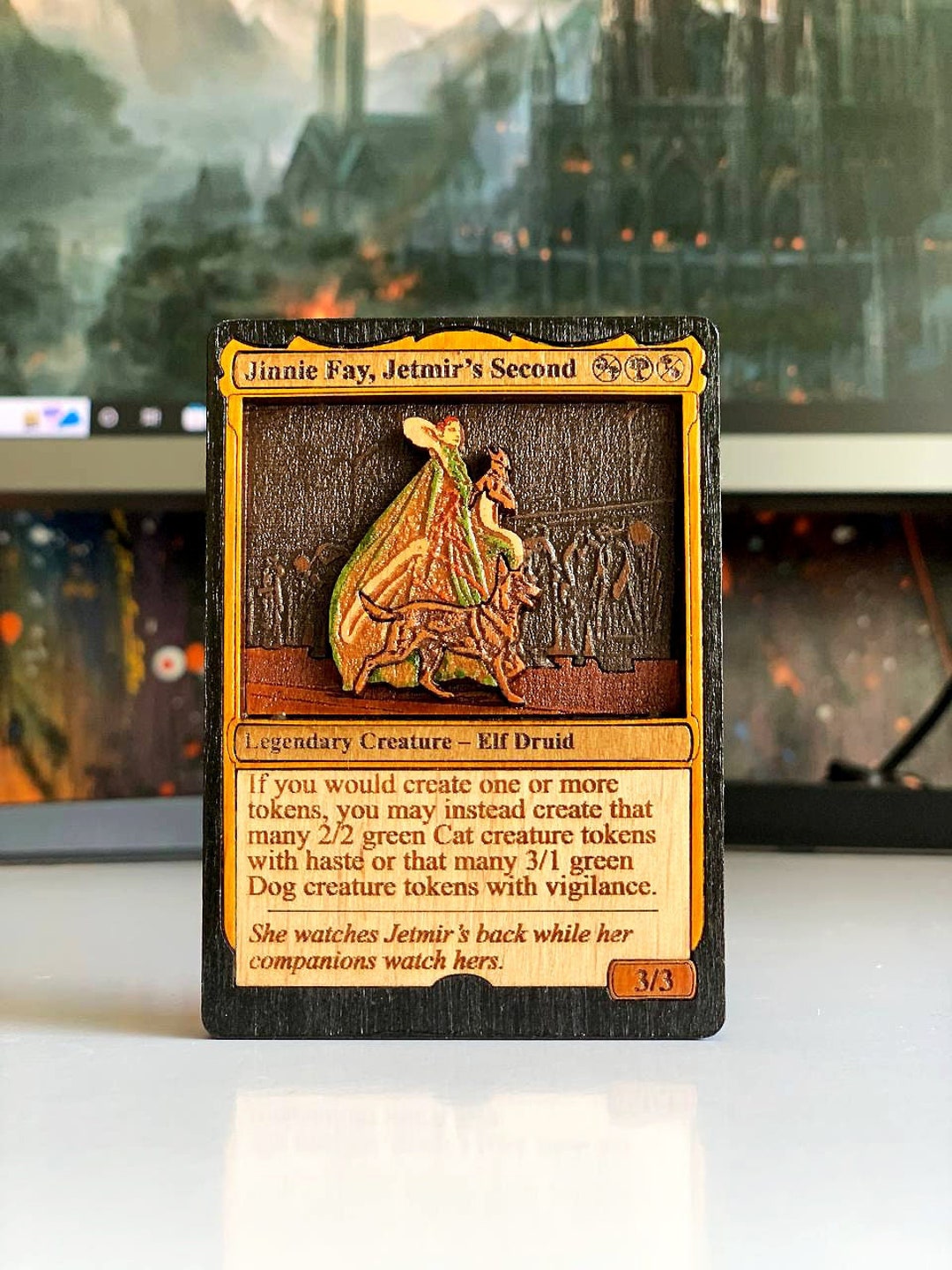 Magic the Gathering Wooden Card | Best Gift for MTG Collector | Custom ...