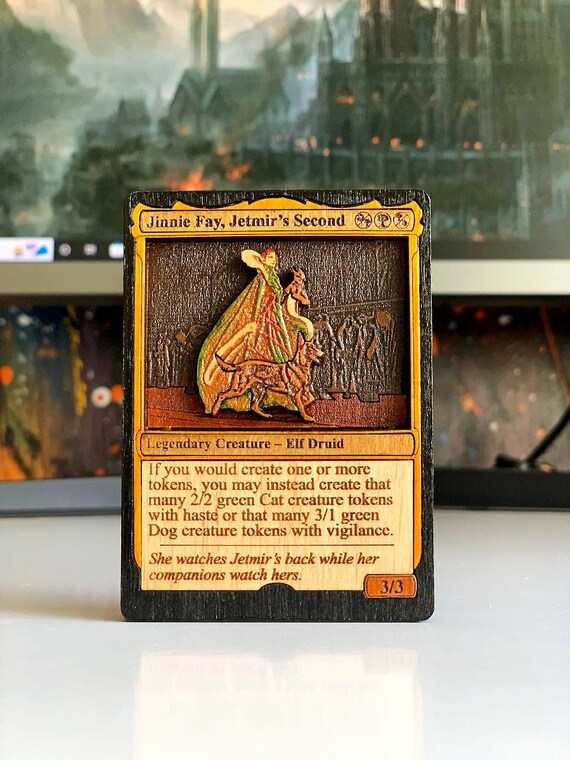 Magic the Gathering Wooden Card Best Gift for MTG Collector - Etsy