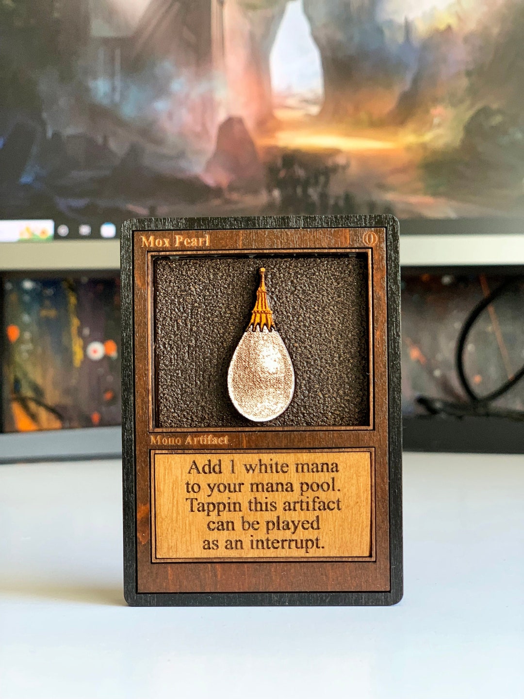 Magic the Gathering Wood Card | Best Gift for MTG Collector | Custom ...