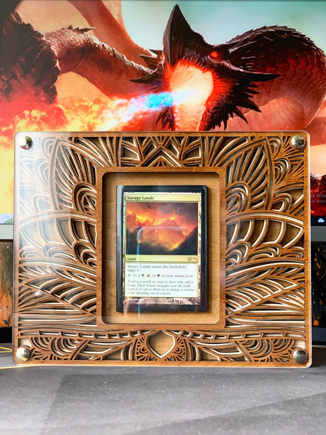 MTG Custom Wooden Card Display | Magic the Gathering Card Frame ...