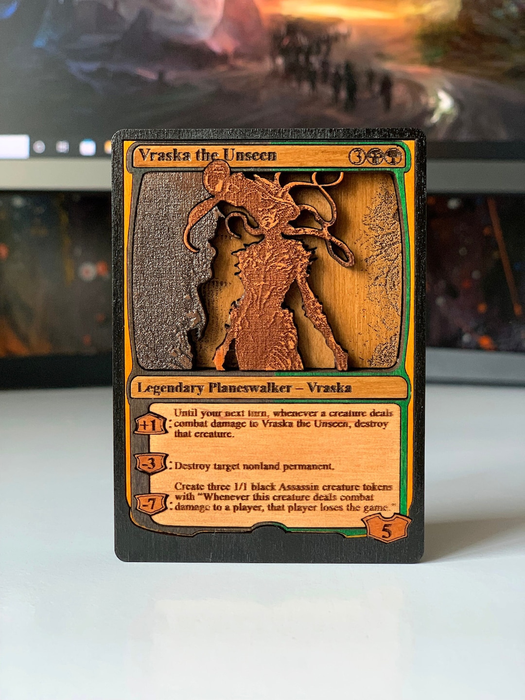 Magic the Gathering Wooden Card | Best Gift for MTG Collector | Custom ...