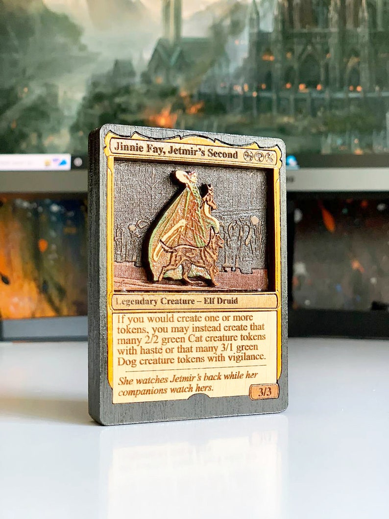 Magic the Gathering Wooden Card Best Gift for MTG Collector - Etsy