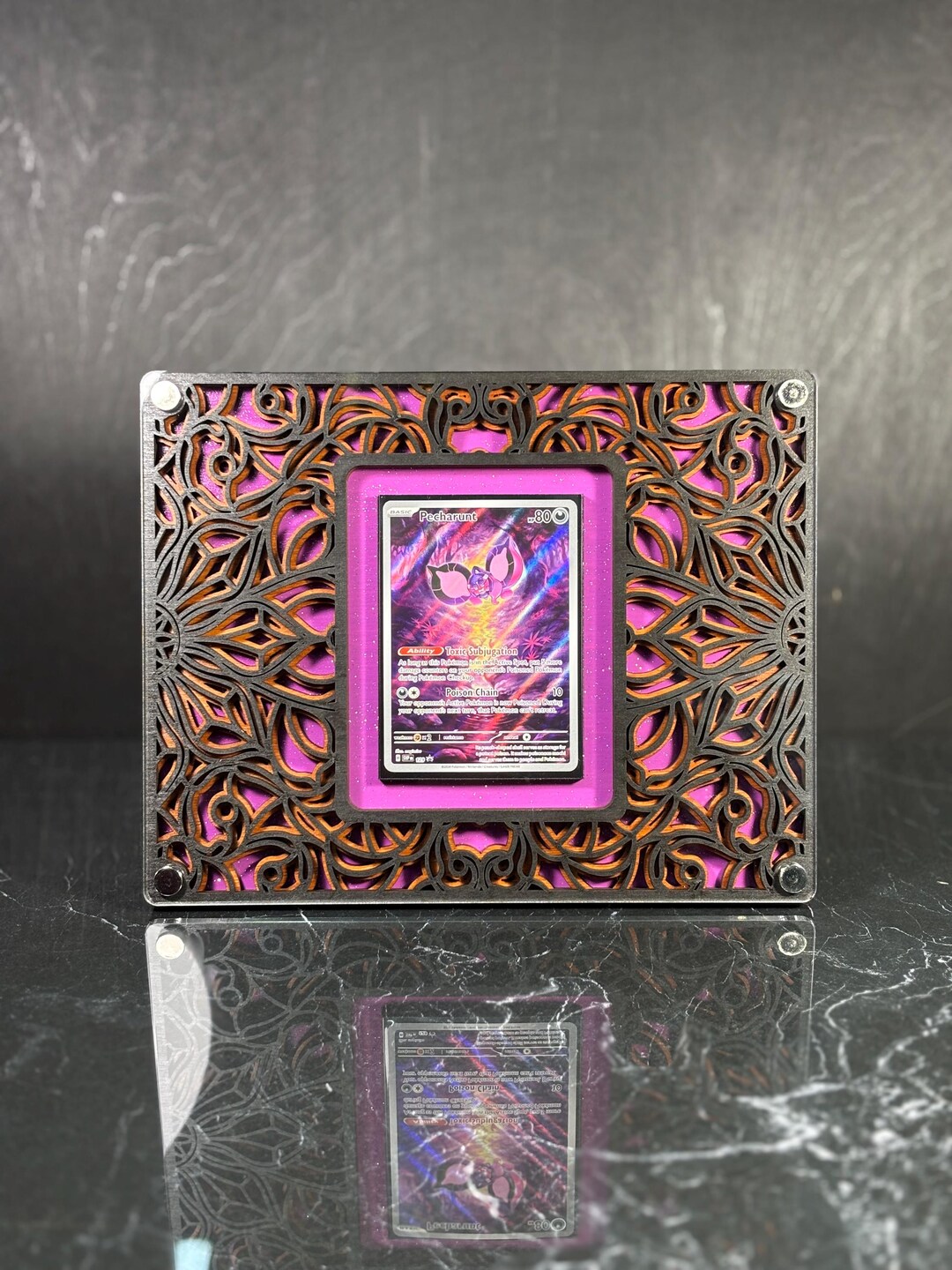 Premium Wooden Display for Trading Cards (MTG, Pokemon, Flesh and Blood ...