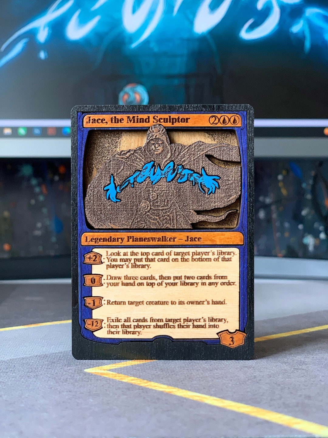 MTG Wooden Card Best Gift for MTG Collector Wooden Layered Art ...