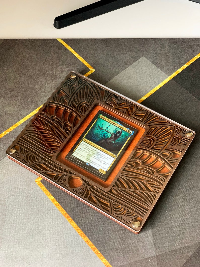 MTG Custom Wooden Card Display Magic the Gathering Card - Etsy