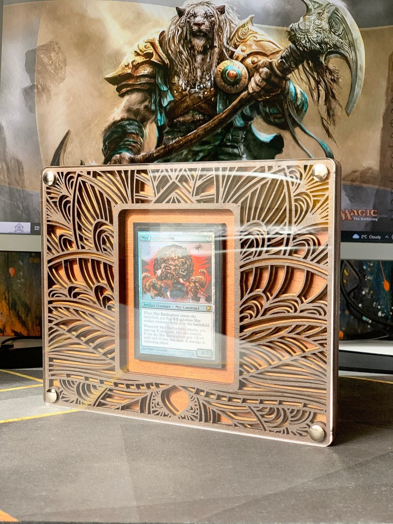 MTG Custom Wooden Card Display Magic the Gathering Card - Etsy