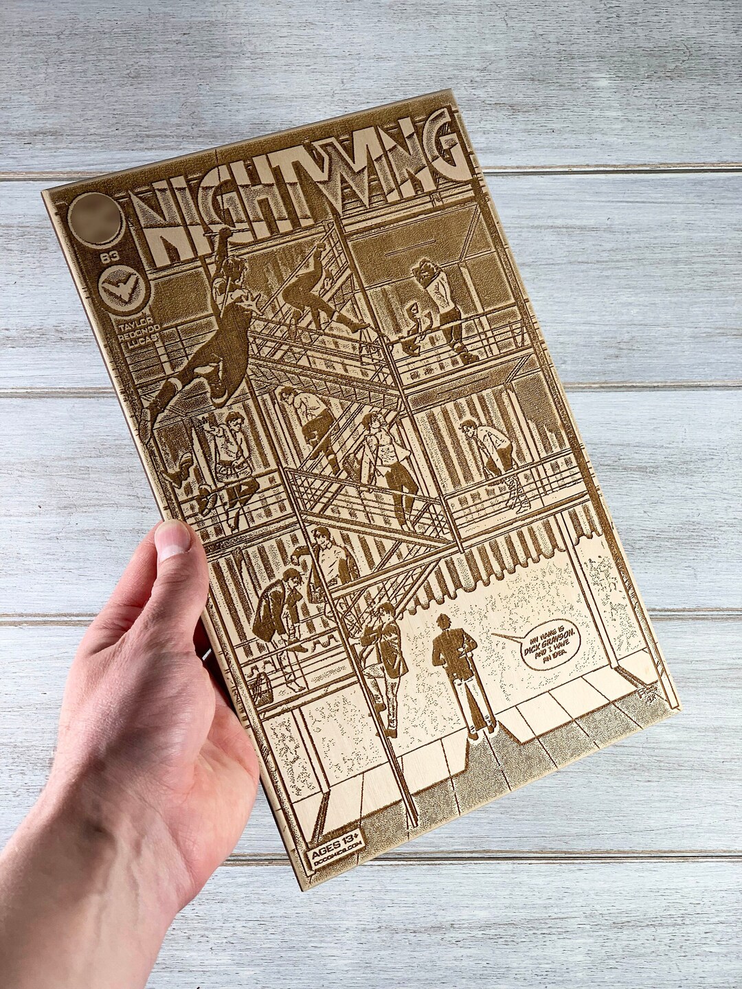 Wooden Engraved Comics Cover Custom Comics Cover Gift Best Souvenir for ...
