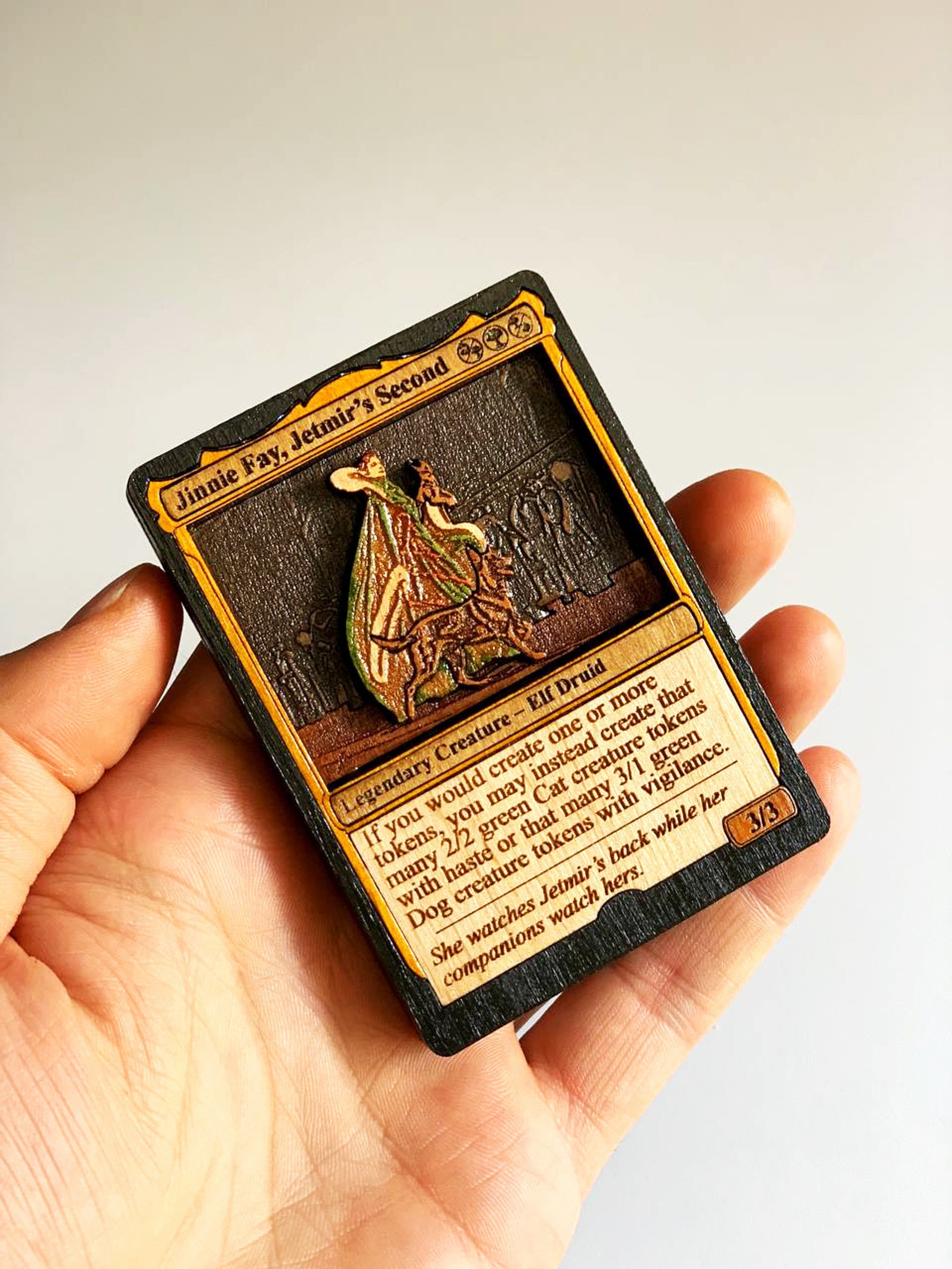 Magic the Gathering Wooden Card Best Gift for MTG Collector - Etsy