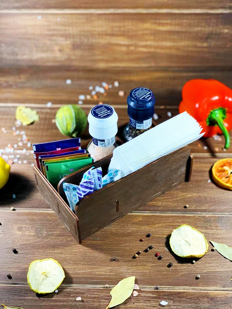 Personalized Restaurant Table Organizer Kitchen Storage | Etsy