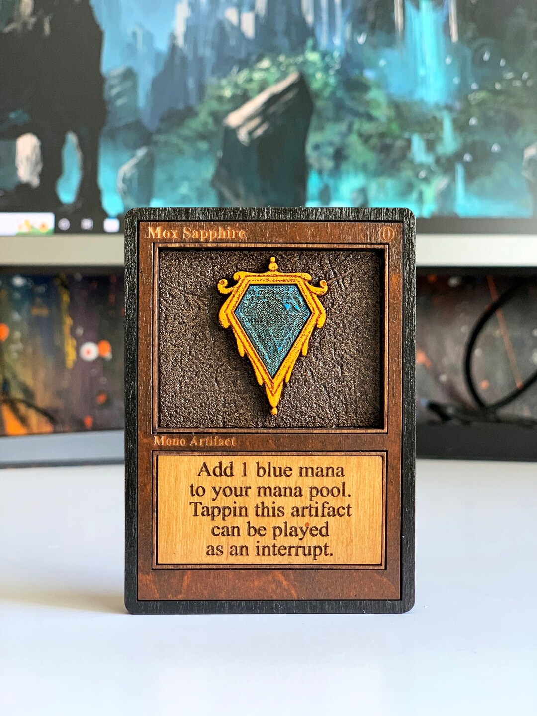 Magic the Gathering Wood Card | Best Gift for MTG Collector | Custom ...