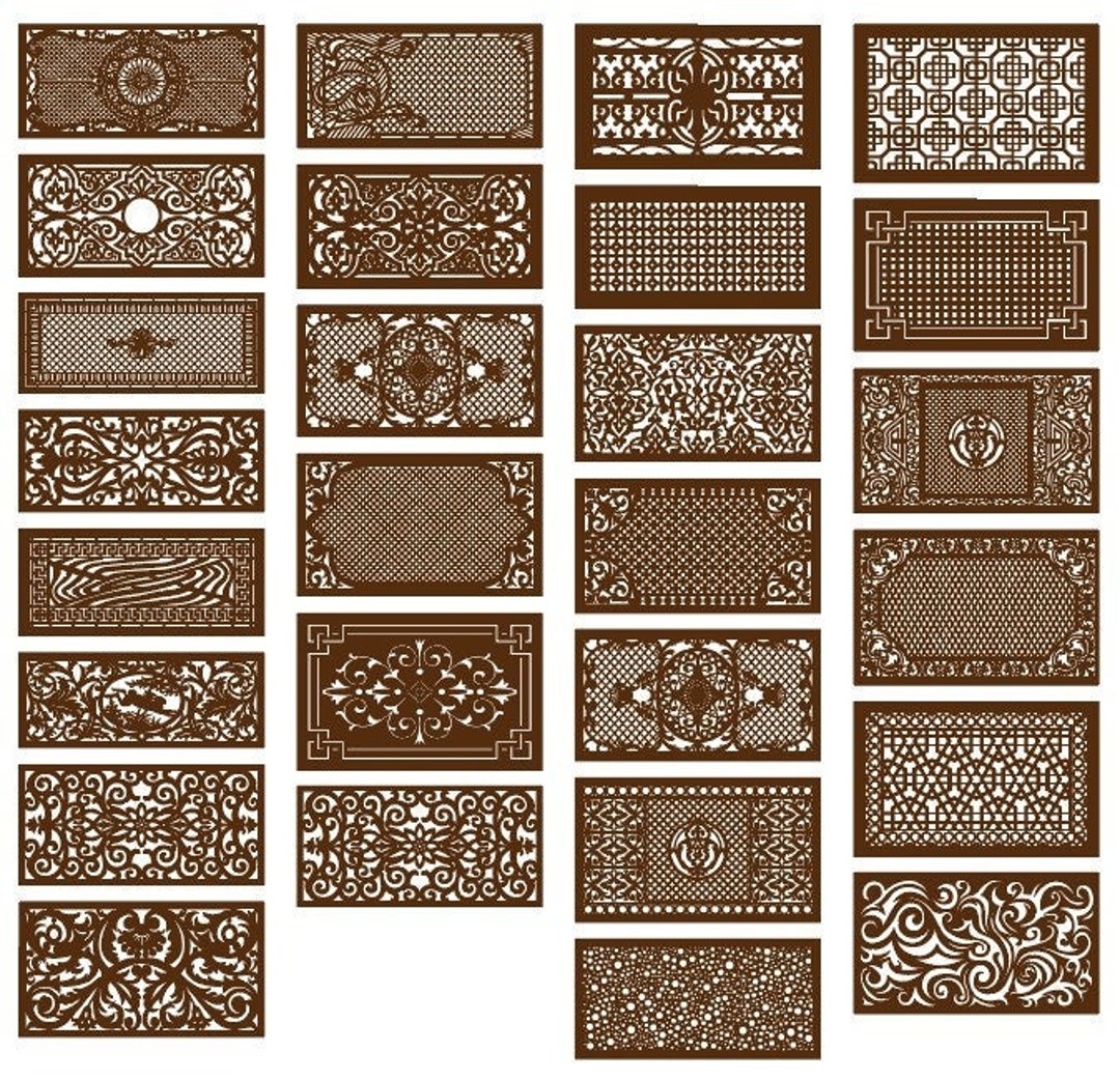 Digital Product - 150 Vector Patterns Designs Pack for Laser Cutting ...