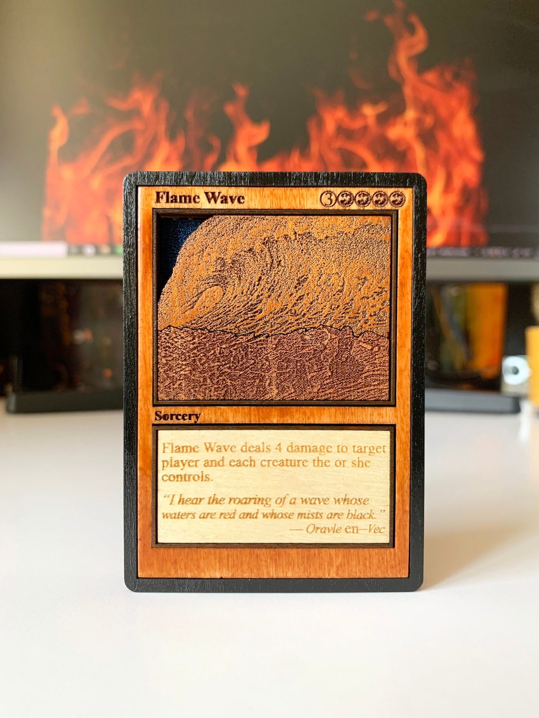 MTG Wooden Card | Best Gift for MTG Collector | Wooden Layered Art ...