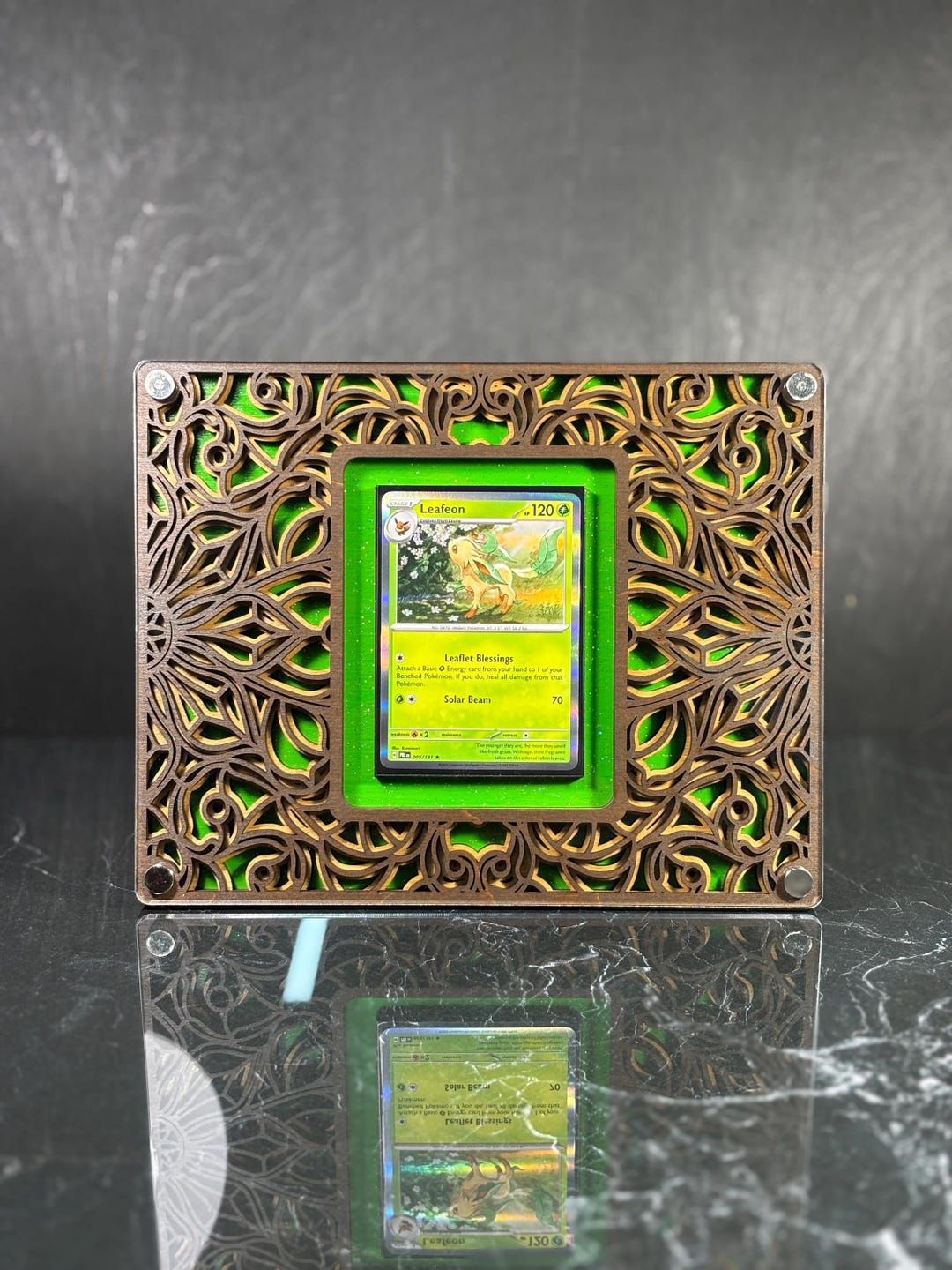 Premium Wooden Display for Trading Cards (MTG, Pokemon, Flesh and Blood ...