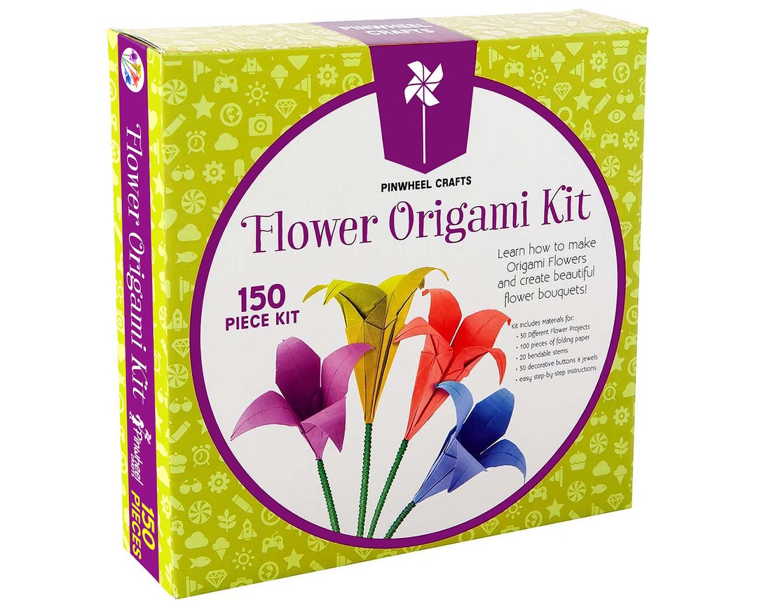 Kids Origami Paper Folding Kit: Girls Multi Color Foldable Paper Sheets ...