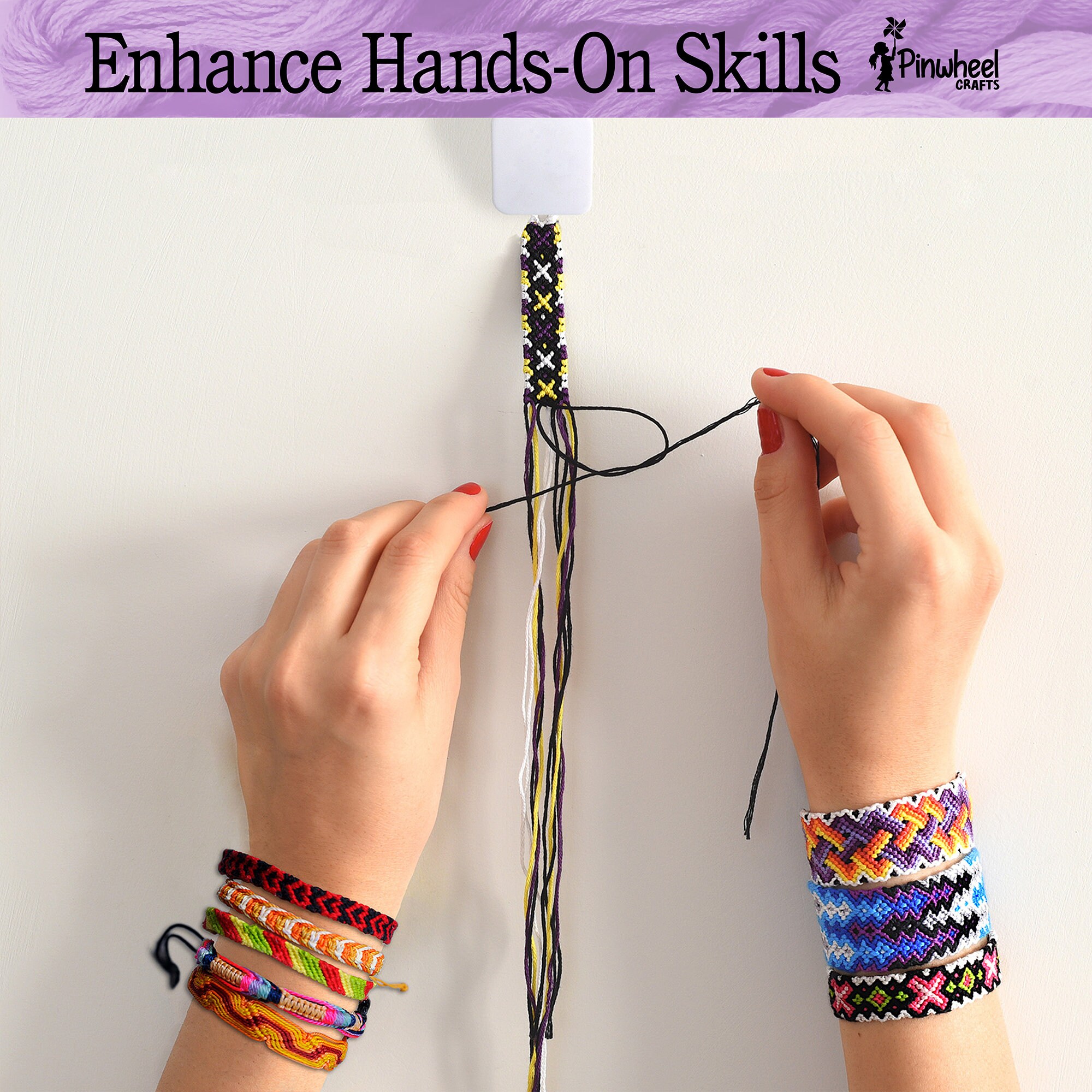 DIY Friendship Bracelet Kit: 100 Embroidery Floss Colors, Beads - Etsy