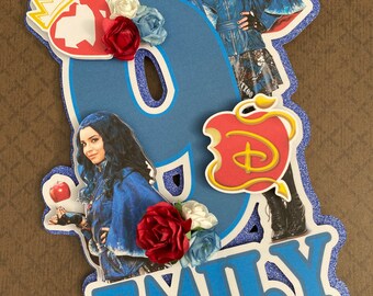 Descendants Cake Topper | Etsy