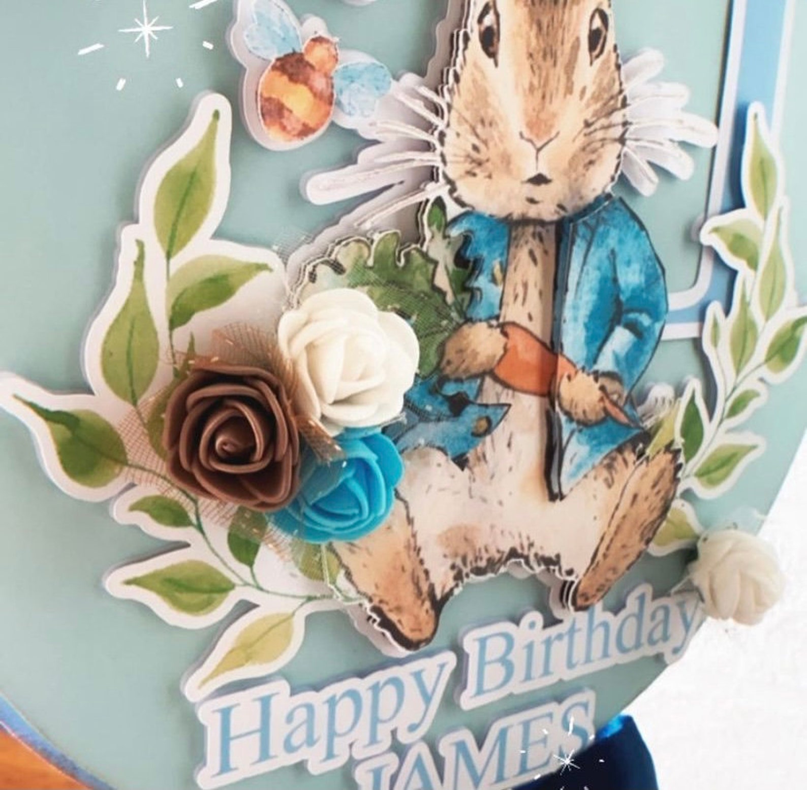Peter rabbit cake topper Beatrix Potter cake topper baby | Etsy