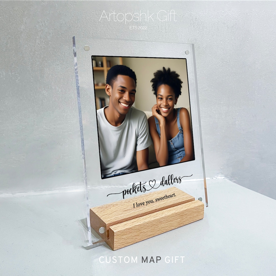 Personalized Boyfriend Gift, Custom Picture Frame, Gift for Him ...