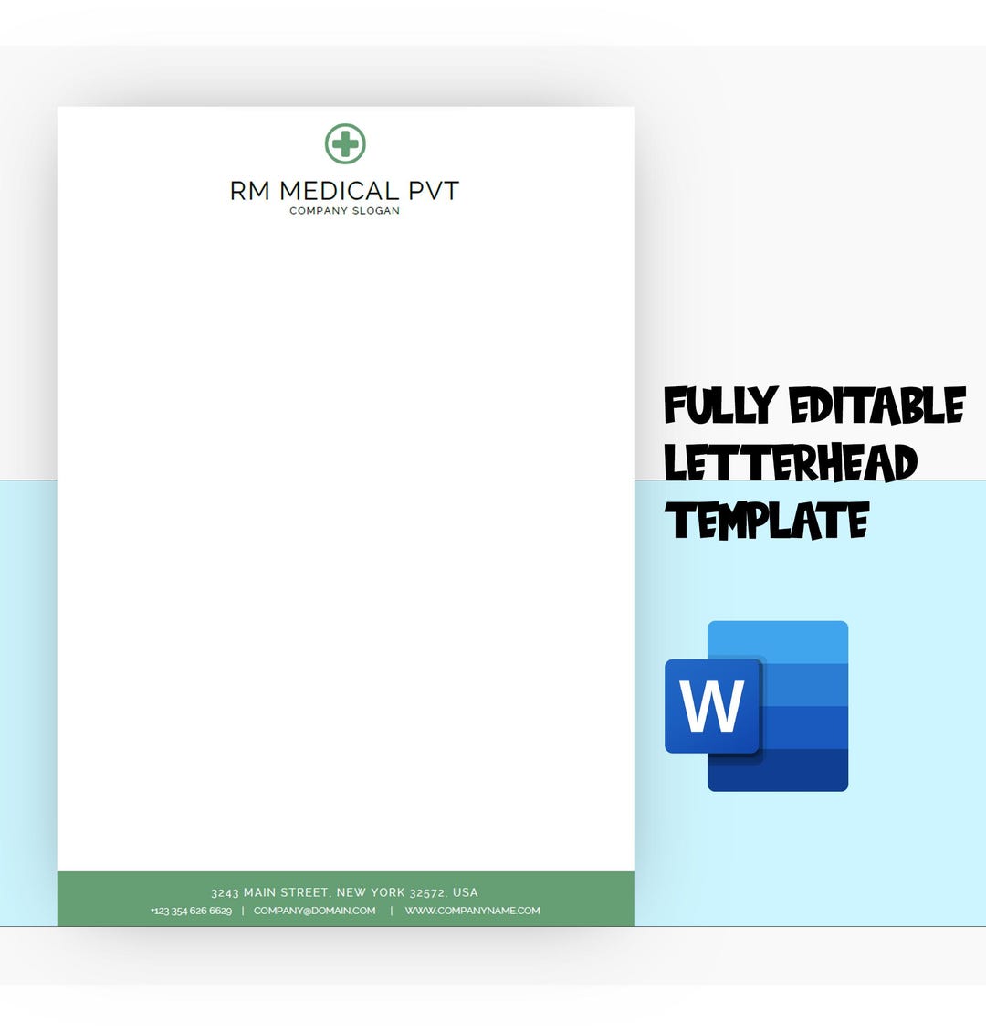 Doctor Letterhead Template | Customizable Medical Stationery for ...