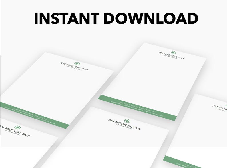 Doctor Letterhead Template | Customizable Medical Stationery for ...