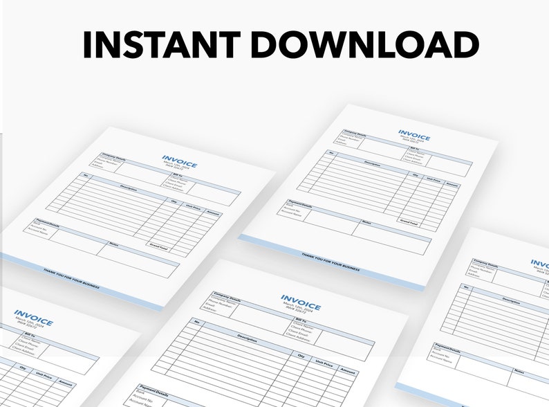Editable Invoice Template Word, Business Invoice Template Word ...