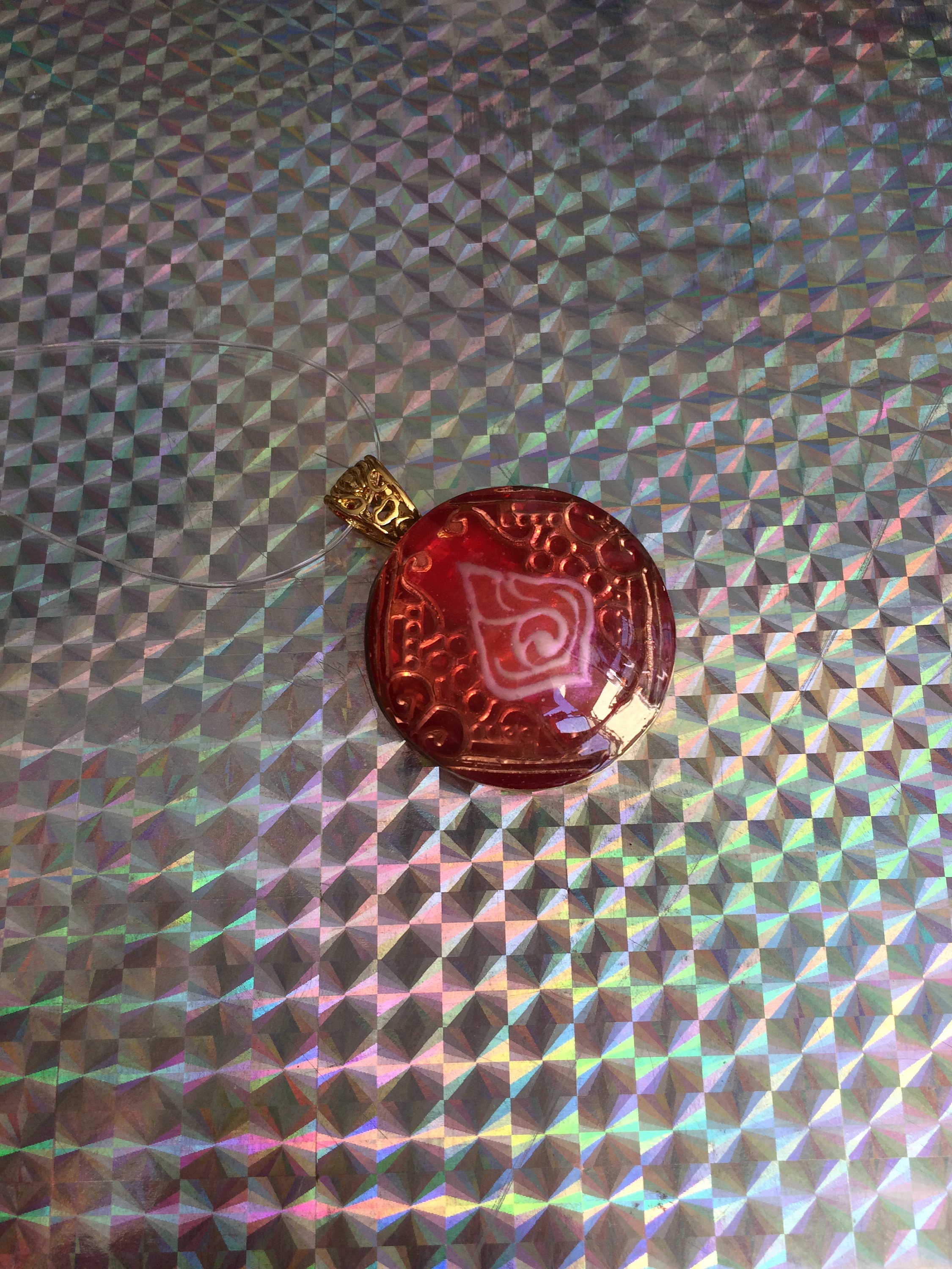 Handmade Resin Genshin Impact Liyue Pyro Visions Keychain Charm Pendant ...