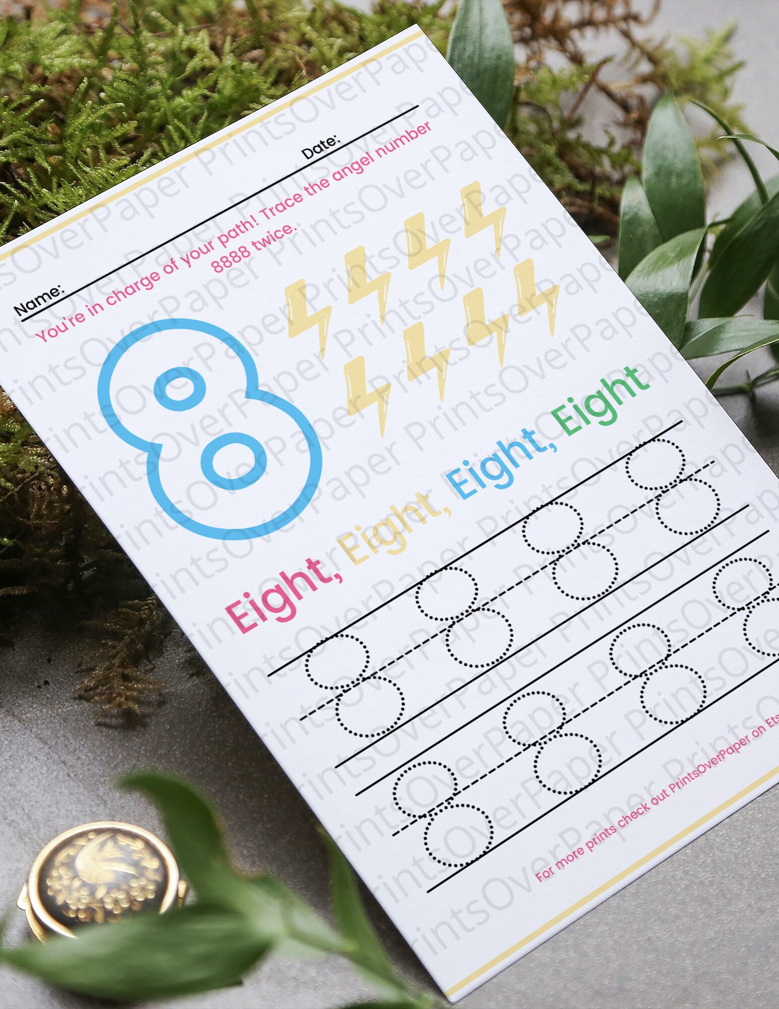 Trace the Angel Numbers for Kids - 9 Digital Worksheet Printable Pack ...