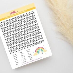 Positive Affirmations Word Search - Etsy