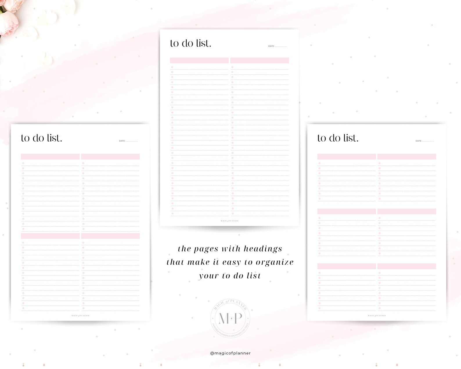 To Do List Pages, Printable to Do List, to Do List Notebook, Daily to ...