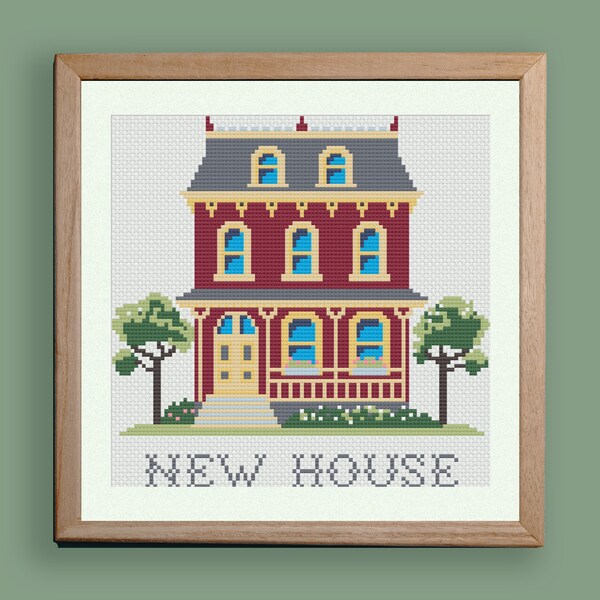 House Cross Stitch - Etsy