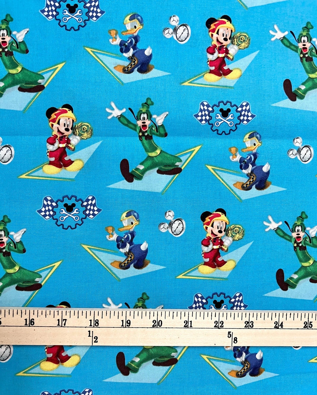 Mickey Mouse and Friends Cotton Fabric by the HALF YARD Approx 18x44 ...