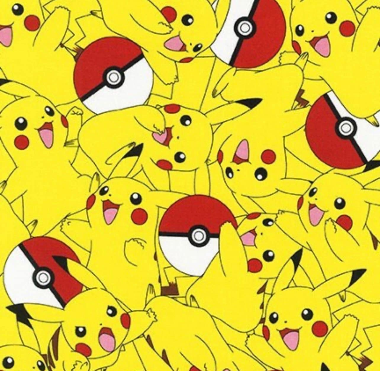 Pokemon Pikachu 100% Woven Cotton Fabric, Pikachu - Etsy