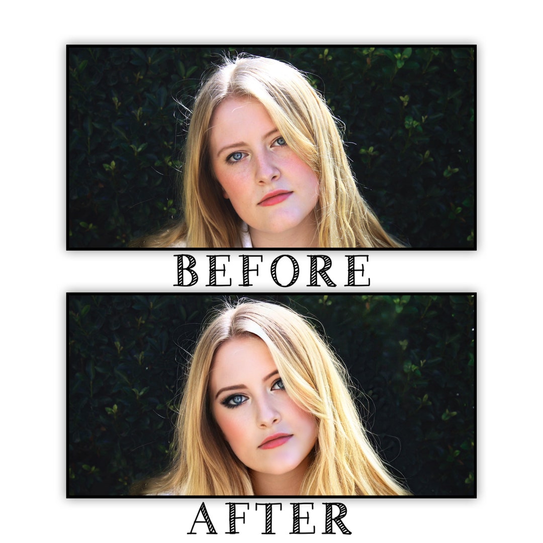 Photo Enhancement Make-up & Hair Additions Airbrushing Touch Ups - Etsy