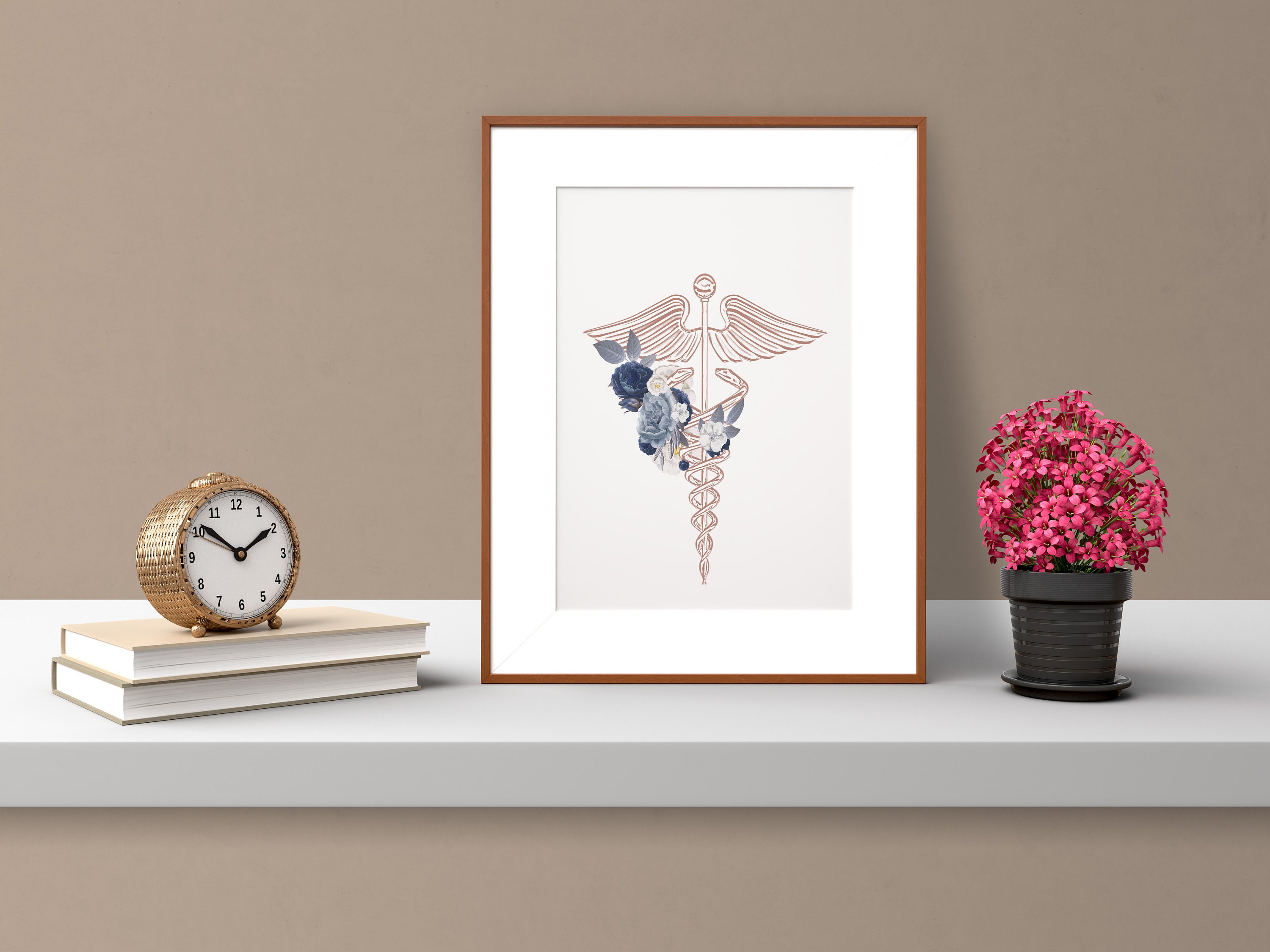 Caduceus | Caduceus Art | Caduceus Symbol | Doctor Office Decor ...