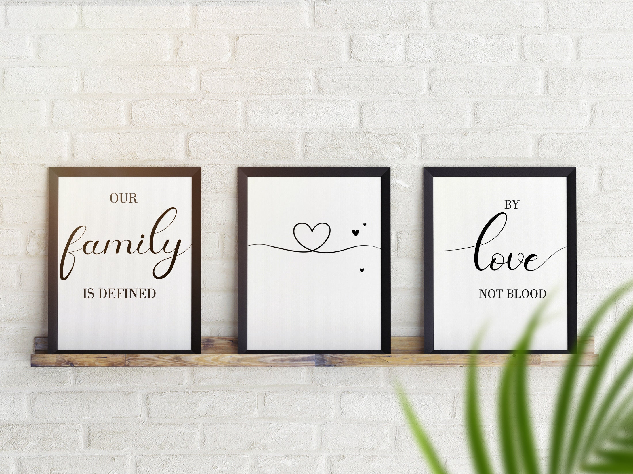 Family, Set of 3 Prints, Wall Art, Set of Colors, Printable Wall Art ...