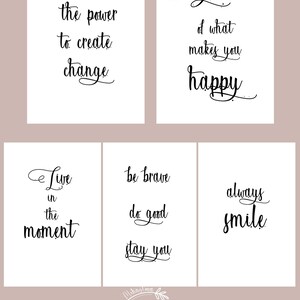 Set of 10 Printable Work-space Signs | Inspirational Wall Art | INSTANT ...