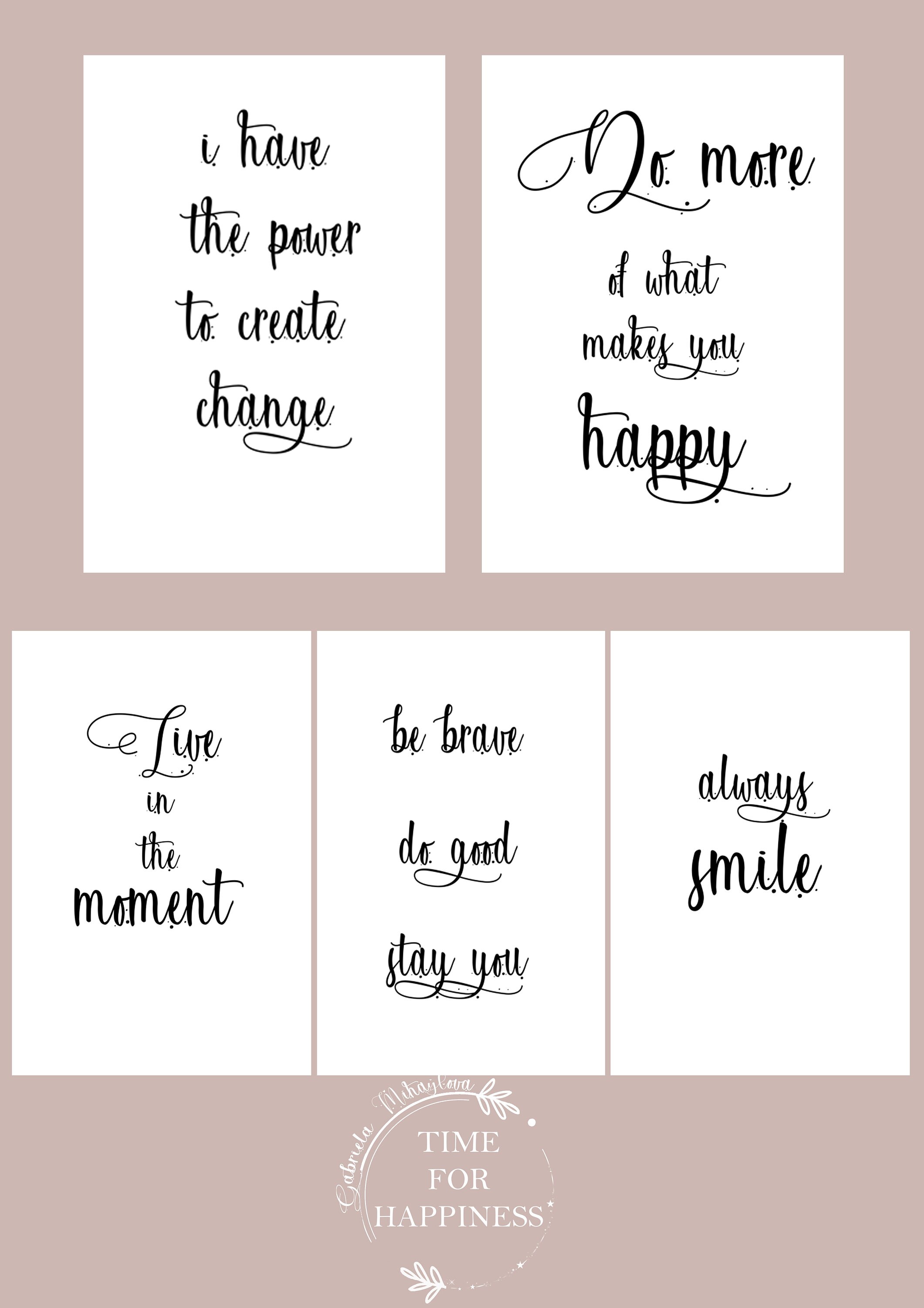 Set of 10 Printable Work-space Signs Inspirational Wall Art INSTANT ...