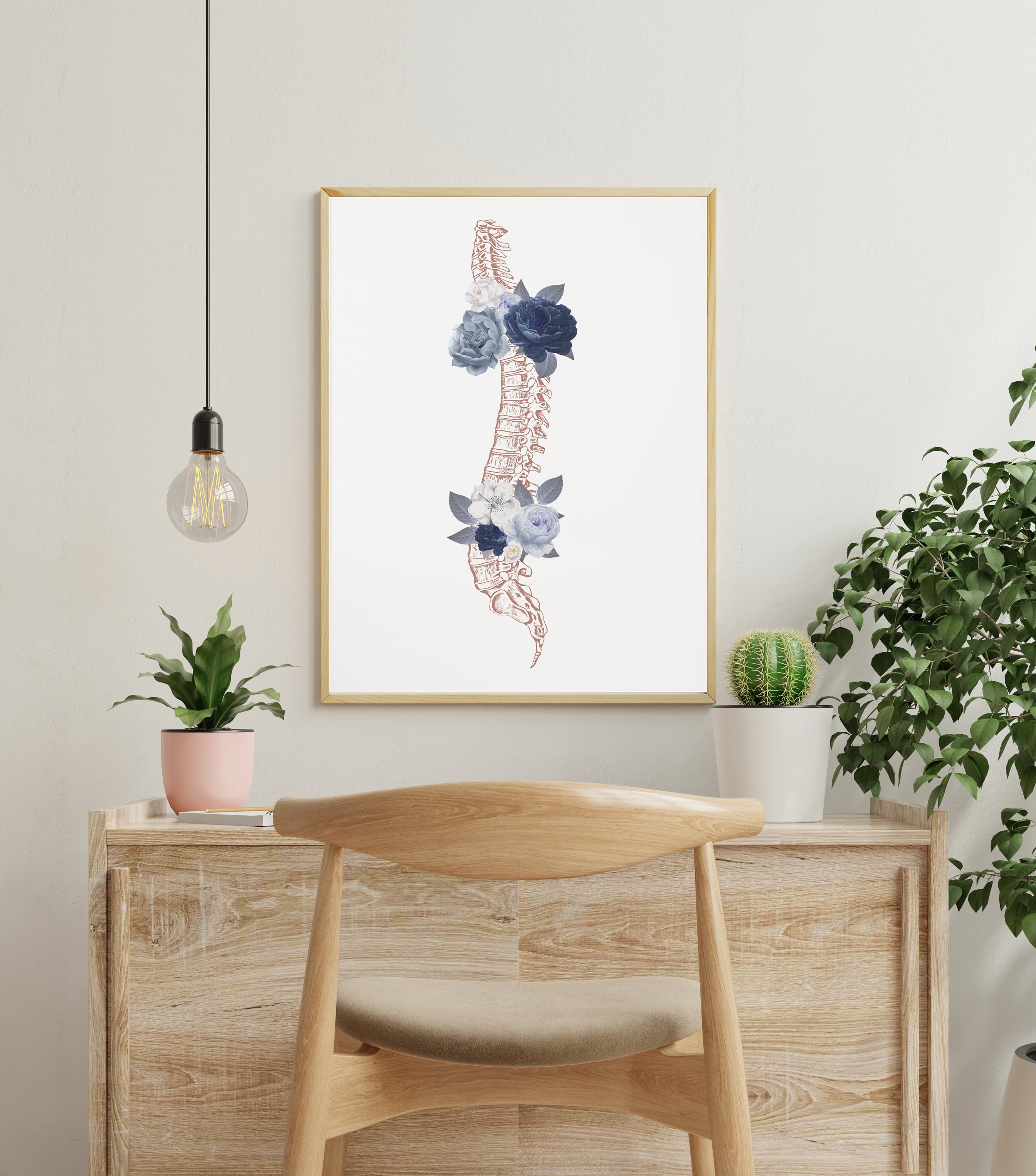 Art Office Decor | Spine | Physiotherapy | Physiotherapist Gift ...