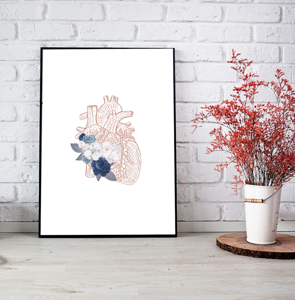 Human Heart Cardiology Art Office Decor Doctor Gift - Etsy
