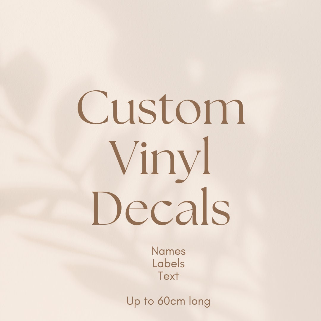 Personalized Vinyl Decals: Tailor-made Vinyl Stickers, Custom Vinyl ...