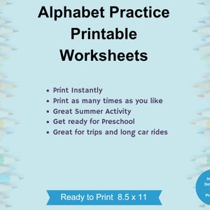 ABC Alphabet Printable Worksheets | Coloring Sheets | Preschool Pre-k ...