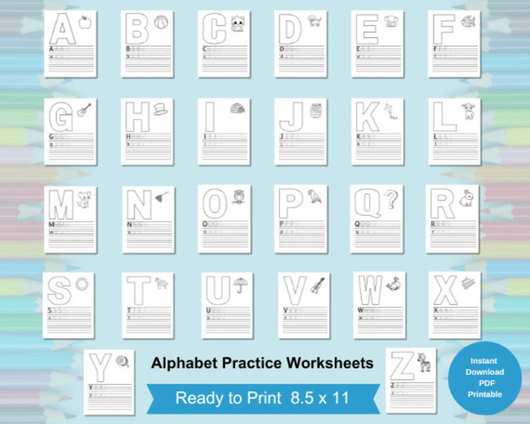 ABC Alphabet Printable Worksheets | Coloring Sheets | Preschool Pre-k ...
