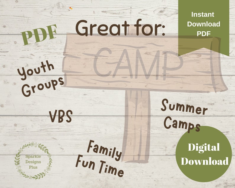 Camping Scavenger Hunt Printable | Summer Fun | Camp - Etsy