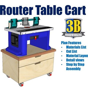Router Table Cart Build Plans Woodworking Plans DIY - Etsy