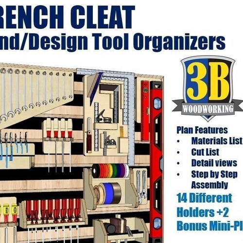 French Cleat Clamp Organizer Build Plans / Instant Download / - Etsy Canada