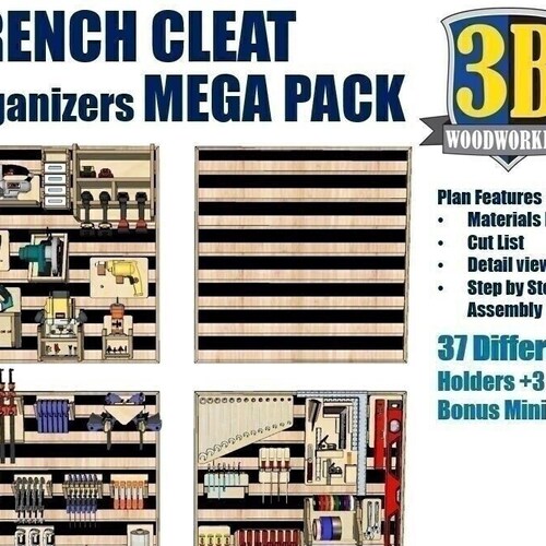 French Cleat Clamp Organizer Build Plans / Instant Download / - Etsy