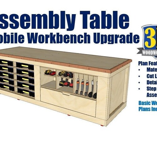 Mobile Workbench / Assembly Table / Outfeed Table - Etsy